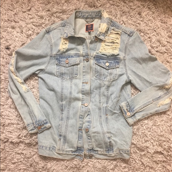 Boom Boom Jeans | Jackets & Coats | Boom Boom Distressed Jean Jacket ...